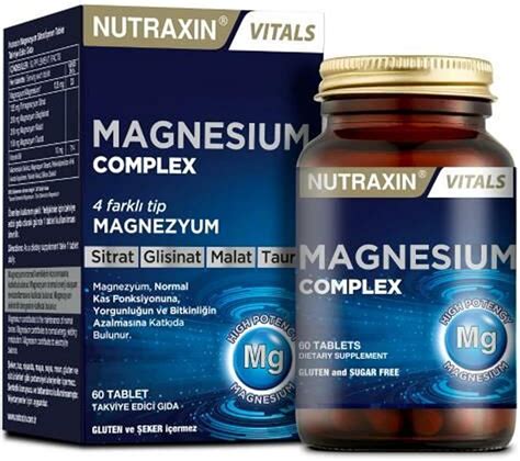 Nutraxin Magnesium Complex Gıda Takviyesi 60 Tablet Onual Fiyat Arşivi