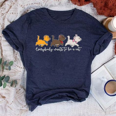Cute Disney The Aristocats Everybody Wants To Be A Cat Art Vuitino Apparel