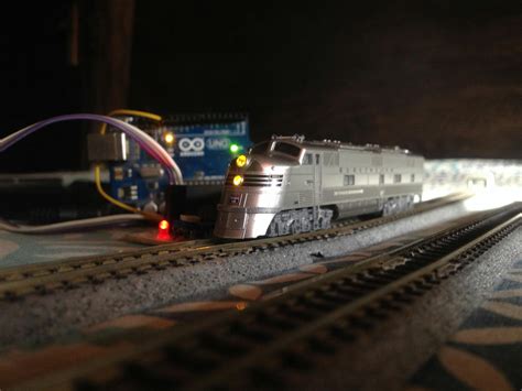 automated point to point model railroad with yard siding