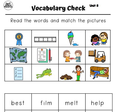 Initial Code Units 8 11 Early Speech Resources