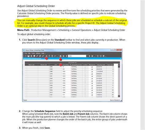 Set Global Scheduling Sequence Epicor Erp 10 Epicor User Help Forum