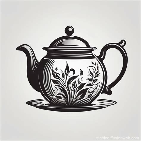 Teapot Logo Vector Graphics Stable Diffusion Online
