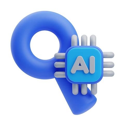 premium photo 3d ai search engine illustration