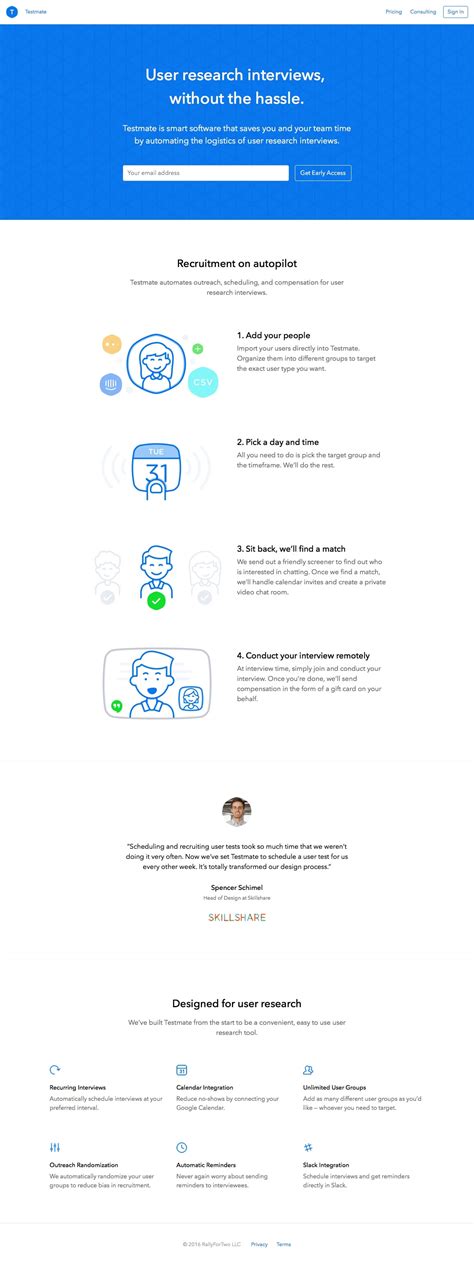 Testmate Website Design Lapa Ninja