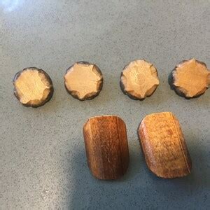 Vintage Buttons Carved Wooden Buttons Set Of Styles Of Buttons Brown Carved Wood Buttons