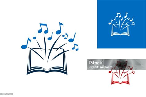 음악 책 로고 템플릿 디자인 벡터 엠블럼 디자인 개념 창조적 인 기호 아이콘 0명에 대한 스톡 벡터 아트 및 기타 이미지 0