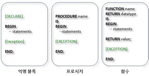 pl sql block 유형