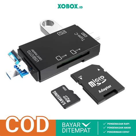 Jual OTG Card Reader In Support USB Type C USB SD Card Micro SD Micro USB