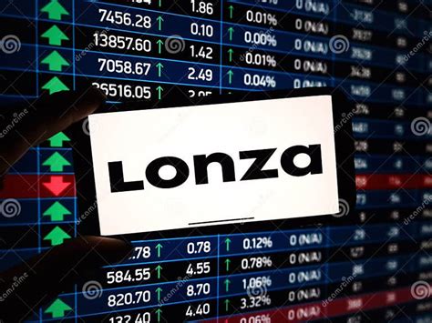 Konskie Poland January 21 2024 Lonza Company Logo Displayed On