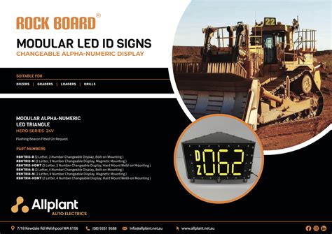 Heavy Duty Alpha Numeric Modular Led Triangle Id Sign 2l 3 Numbers