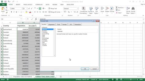 Microsoft Excel Formatting An Excel Worksheet For Clarity Youtube