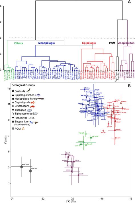 Dendrogram From Cluster Analyses A And Biplot Based On Stable Download Scientific Diagram