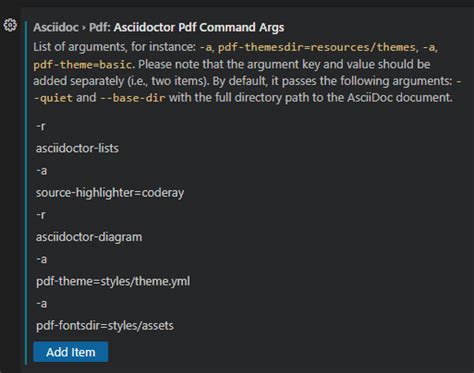 Exporting A PDF Via The VSC Extension Ignores Pdf Theme And Pdf Themesdir Issue