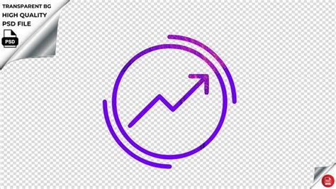 Premium Psd A Clock With A Graph That Shows The Arrow