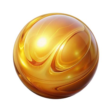 Golden Sphere Abstract 3d Render A Radiant Sphere Navigating A World Of