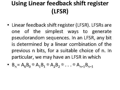 Data Generators Using Linear Feedback Shift Register Lfsr