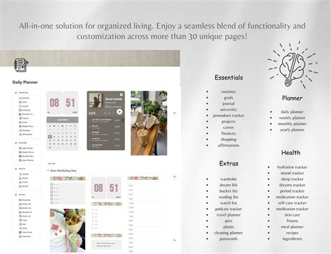 Notion Template Planner Ultimate Life Planner That Girl All In One Life