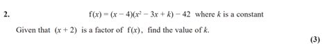 Exam Questions Factor Theorem Examsolutions