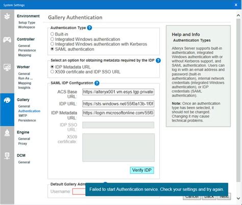Solved Issue With Saml Configurations Alteryx Community