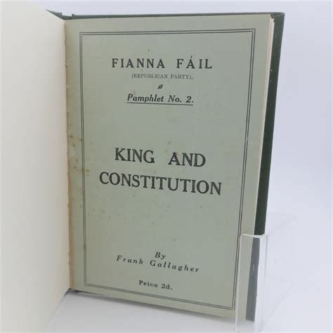 King And Constitution Pamphlet No 2 1926 Ulysses Rare Books