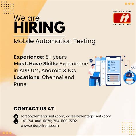 Wearehiring Mobiletesting Appium Automationtesting Qajobs Enterprise It Solutions