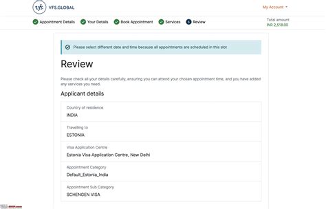 Need To Fly To Netherlands But Vfs Appointment Unavailable Now What Team Bhp