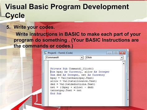 Lesson Visual Basic Programming Ppt