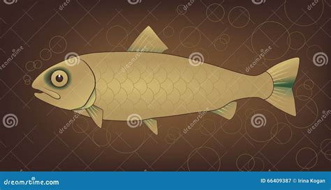 Vector Fish With Bubbles Stock Vector Illustration Of Bubble 66409387