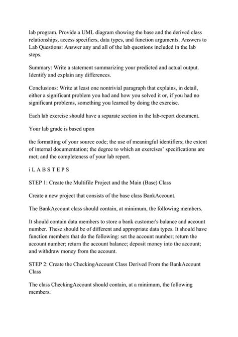 comp 220 i lab 3 bank account lab report and source code pdf