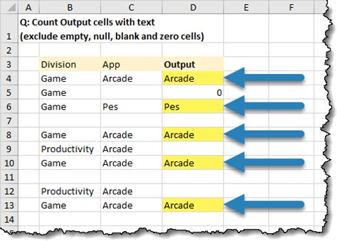Use This Excel Trick To Only Count Cells With Text Exclude Numbers And Blanks Xelplus