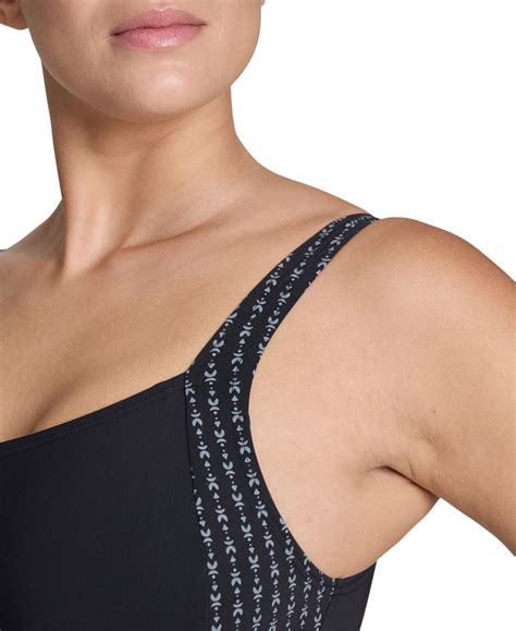Arena Bodylift Womens Laura B Cup Swimsuit Black Sliver Arena