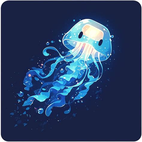 Comb Jelly Drifting With The Current Premium Ai Generated Vector