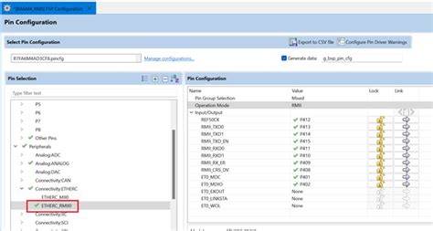 Ethernet RMII Interface With Existing Default MII PINS Possibility Forum RA MCU Renesas