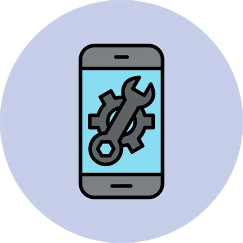 Mobile Setting Vector Icon 21040243 Vector Art At Vecteezy