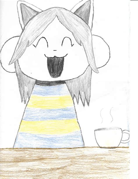 Temmie Drawing By Rose Silverleaf On Deviantart