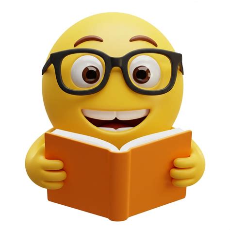 Emoji Reading A Book Clip Art Library