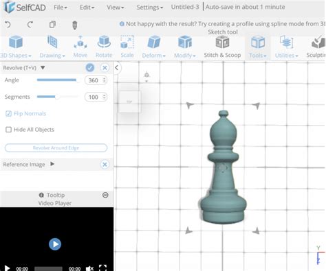 learn selfcad 3d modeling shape generator tool custom maker pro