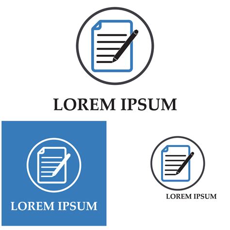 Write Document User Interface Outline Icon Logo Vector Illustration 7109069 Vector Art At Vecteezy