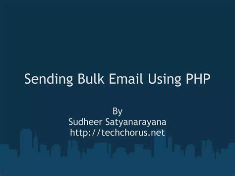 How To Build A Bulk Email Sending Application In Php Odp Email