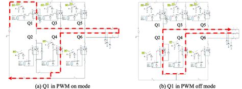 The Inverter Circuit At The First Switching Step Of The Six Step