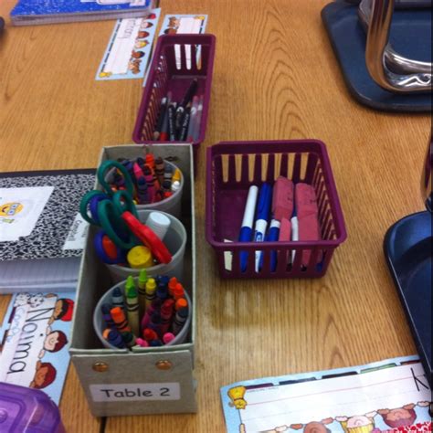 Organization Supplies For Classroom Table Supply Organization