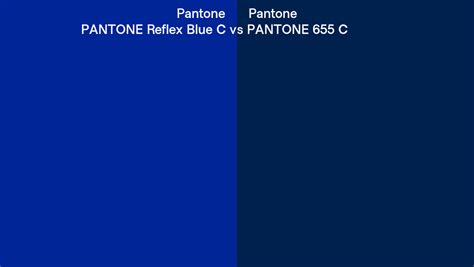 Pantone Reflex Blue C Vs PANTONE C Side By Side Comparison