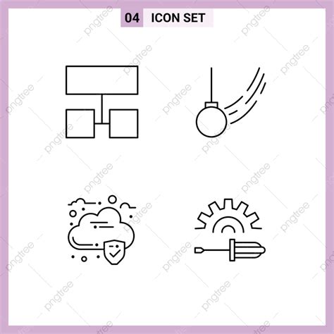 Set Of Vector Filledline Flat Colors On Grid For Layout Swing Flat Pendulum PNG And Vector