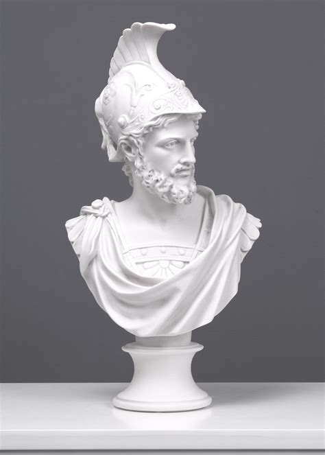 Ajax The Great Bust Sculpture Greater Aias Greek Warrior Bust With
