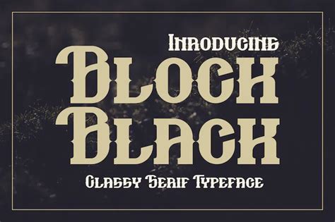 Block Black Font Dfonts