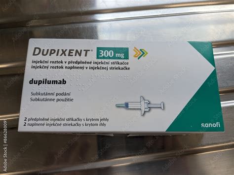 Prague Czech Republic June 28 2024 Dupixent Box Of Medication With