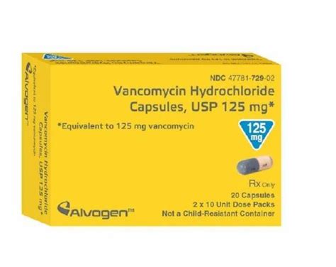 Vancomycin Vancocin Capsules Strength 250 Mg At ₹ 1400piece In Mumbai