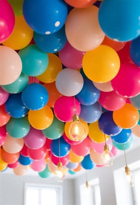 Ceiling Balloon Decor Ideas
