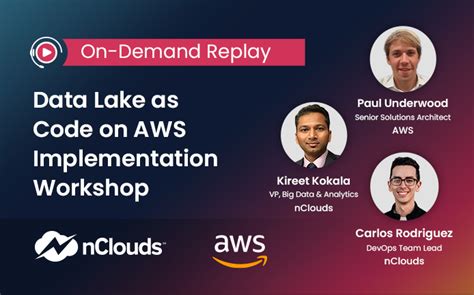 Data Lake As Code On AWS Implementation Workshop NClouds