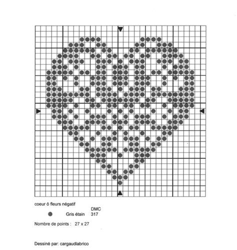 Фото 353 Freebies Syberia Сердце вышитое крестиком Узоры для вышивки